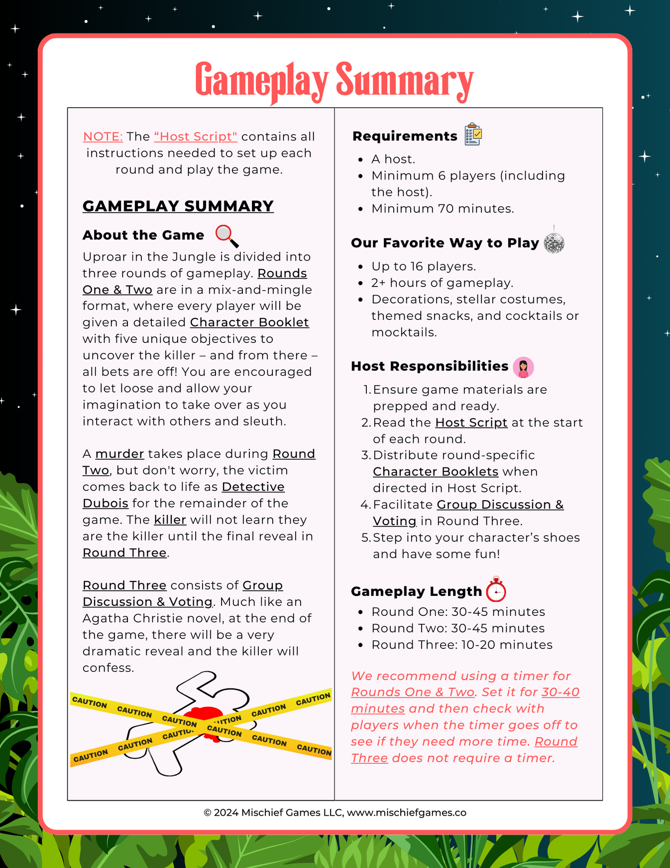 Uproar in the Jungle – Mischief Games